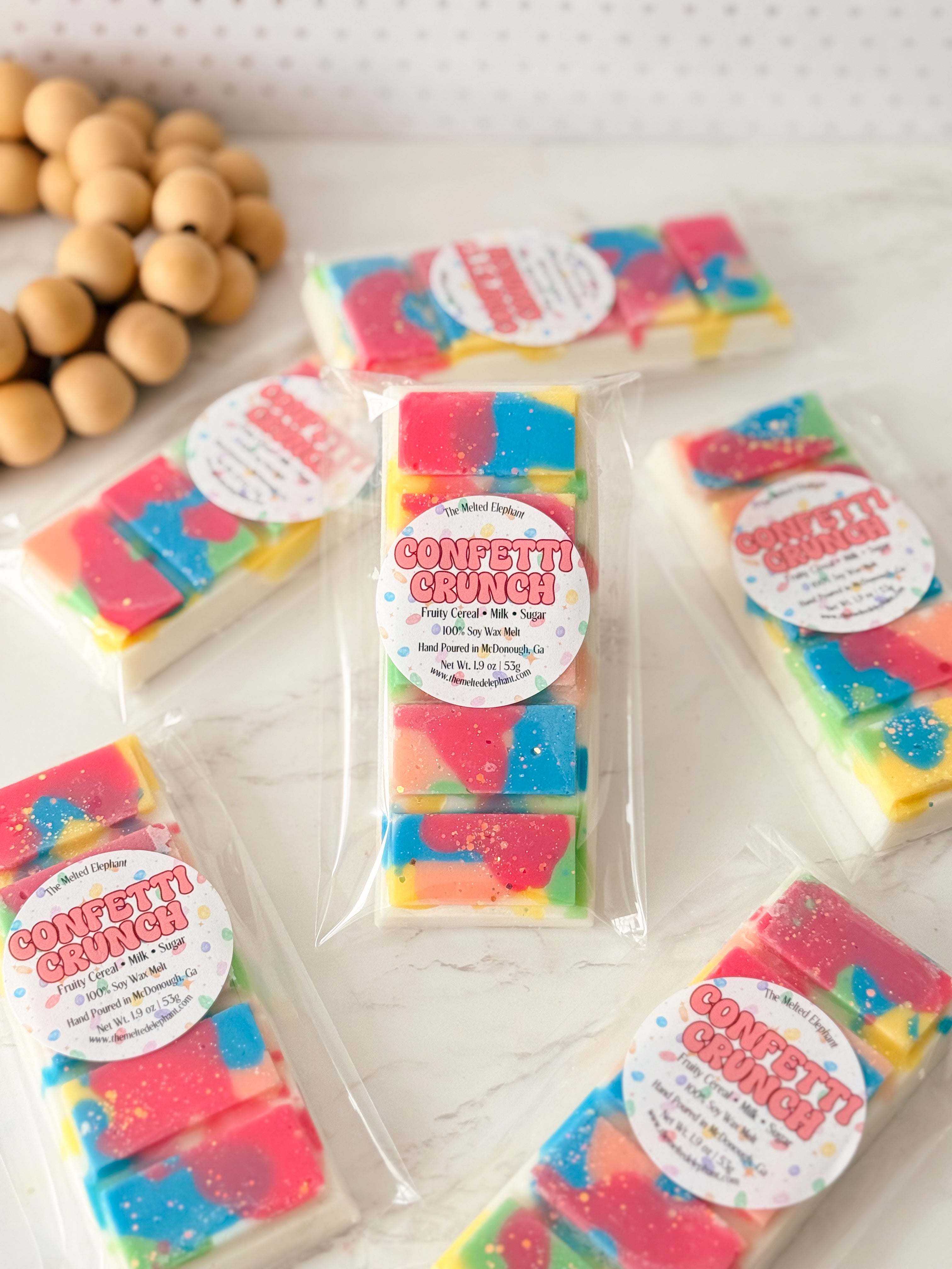 Confetti Crunch Snap Bar Wax Melt – The Melted Elephant