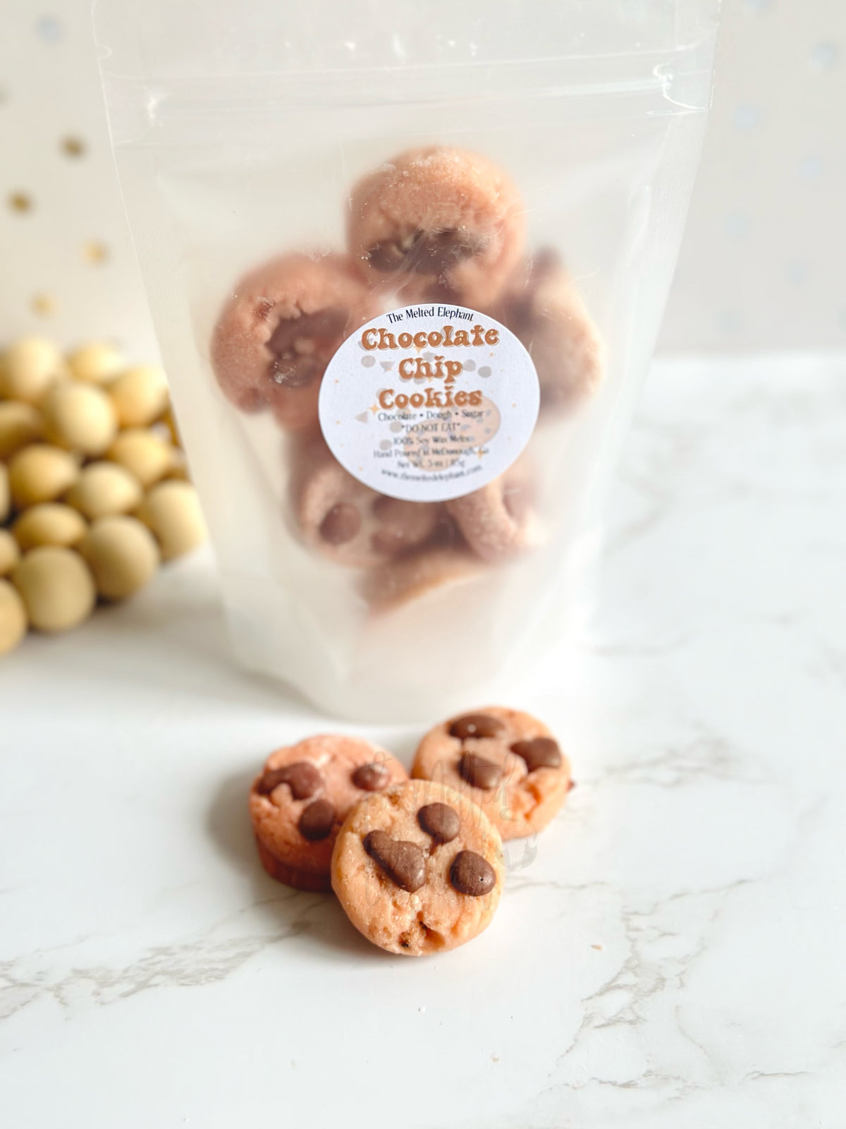 Mini Chocolate Chip Cookie Wax Melts (WS) – The Melted Elephant